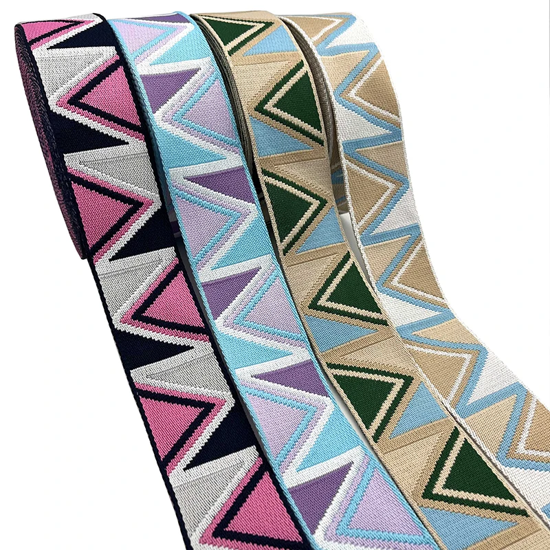 New-Arrival-2-Inch-Polyester-Webbing-Strap-For-Bag-Triangle-Pattern ...