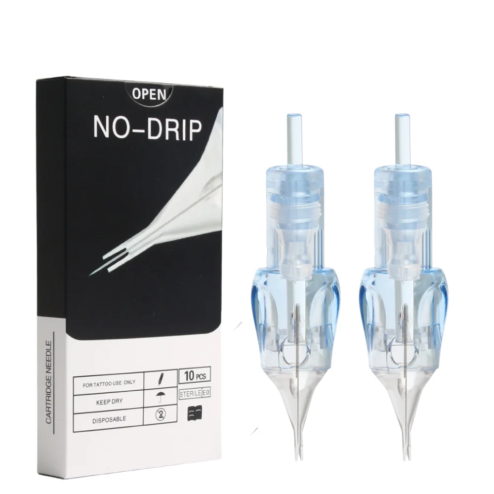 NO DRIP 10PCS/BOX Professional Tattoo Needles Reduce Pigment Pooling ...