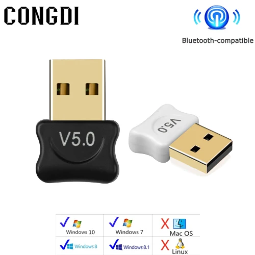 USB-Bluetooth-compatible-5-0-Adapter-Audio-AUX-Dongle-Wireless-Adapter ...