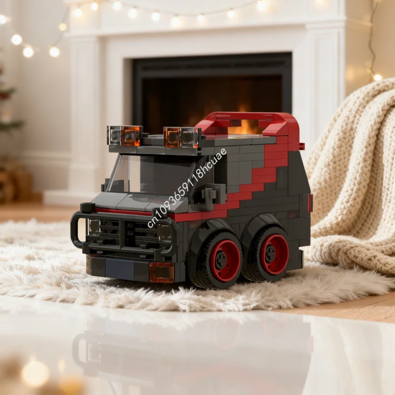 182pcs MOC Cars Chibi A Team Van Model Building Blocks Toys Assemble ...