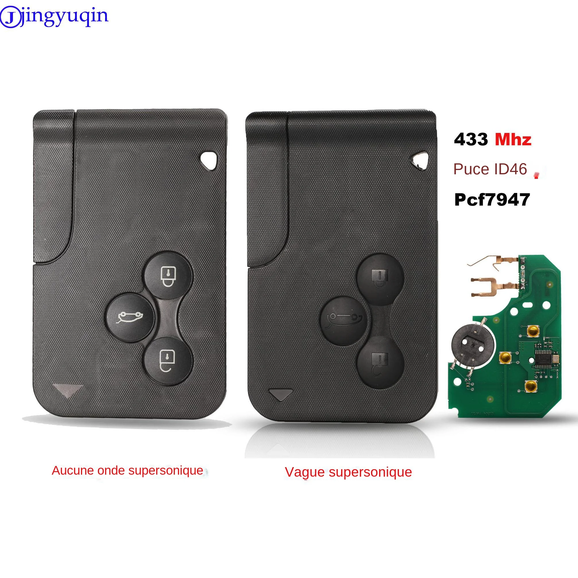 Jingyuqin-carte-cl-t-l-commande-intelligente-3-boutons-433Mhz-transpondeur-id46-pcf7947-avec ...