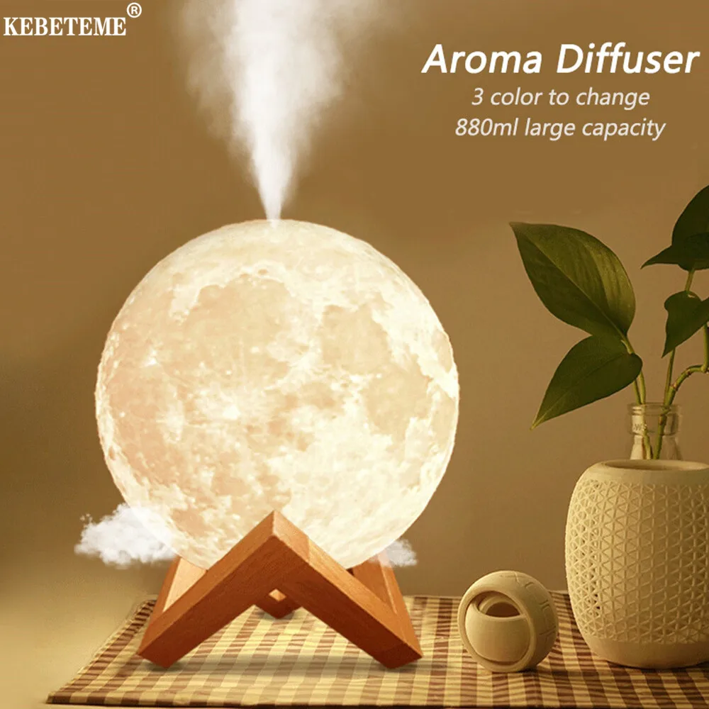 Moon-Air-Diffuser-880ML-Spreader-Ultrasonic-Portable-Air-Humidifier-USB ...