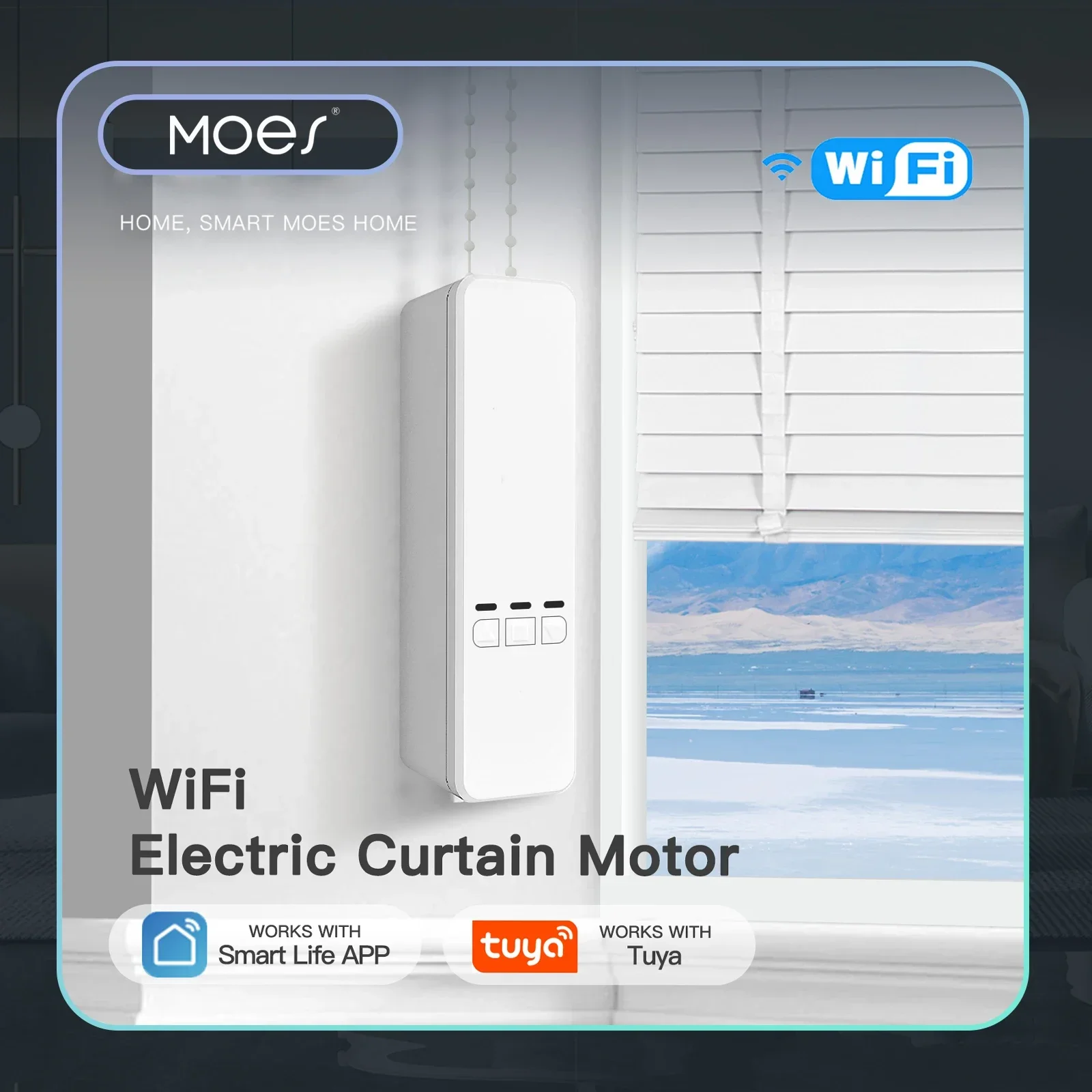 MOES-Motor-inteligente-Tuya-WiFi-cadena-el-ctrica-persiana-enrollable-Kit-remoto-RF-aplicaci-n ...