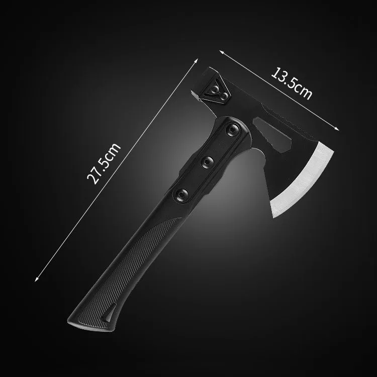K-fuzi1 Hache multifonction en acier inoxydable avec poignée ergonomique hache de montagne ...