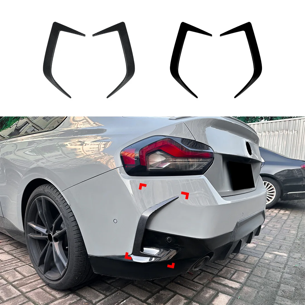 For BMW 2 Series G42 M Sport 2022+ Car Rear Bumper Trim Lip Spoiler ...