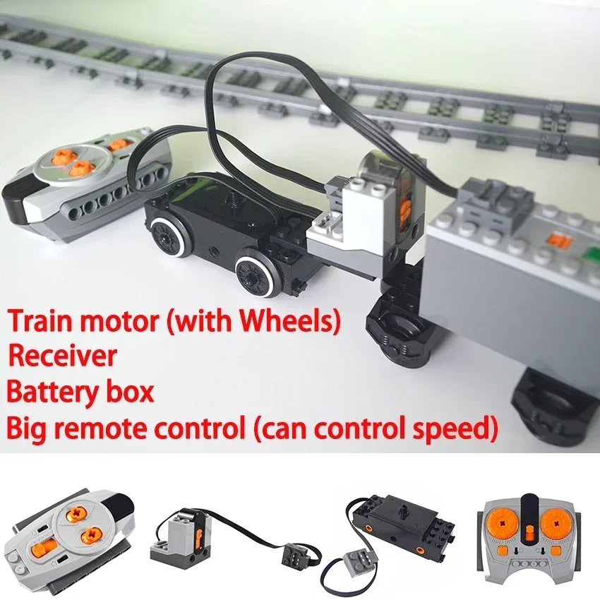 MOC Block Train Track Motor Control Speed Technical Parts Multi Power ...