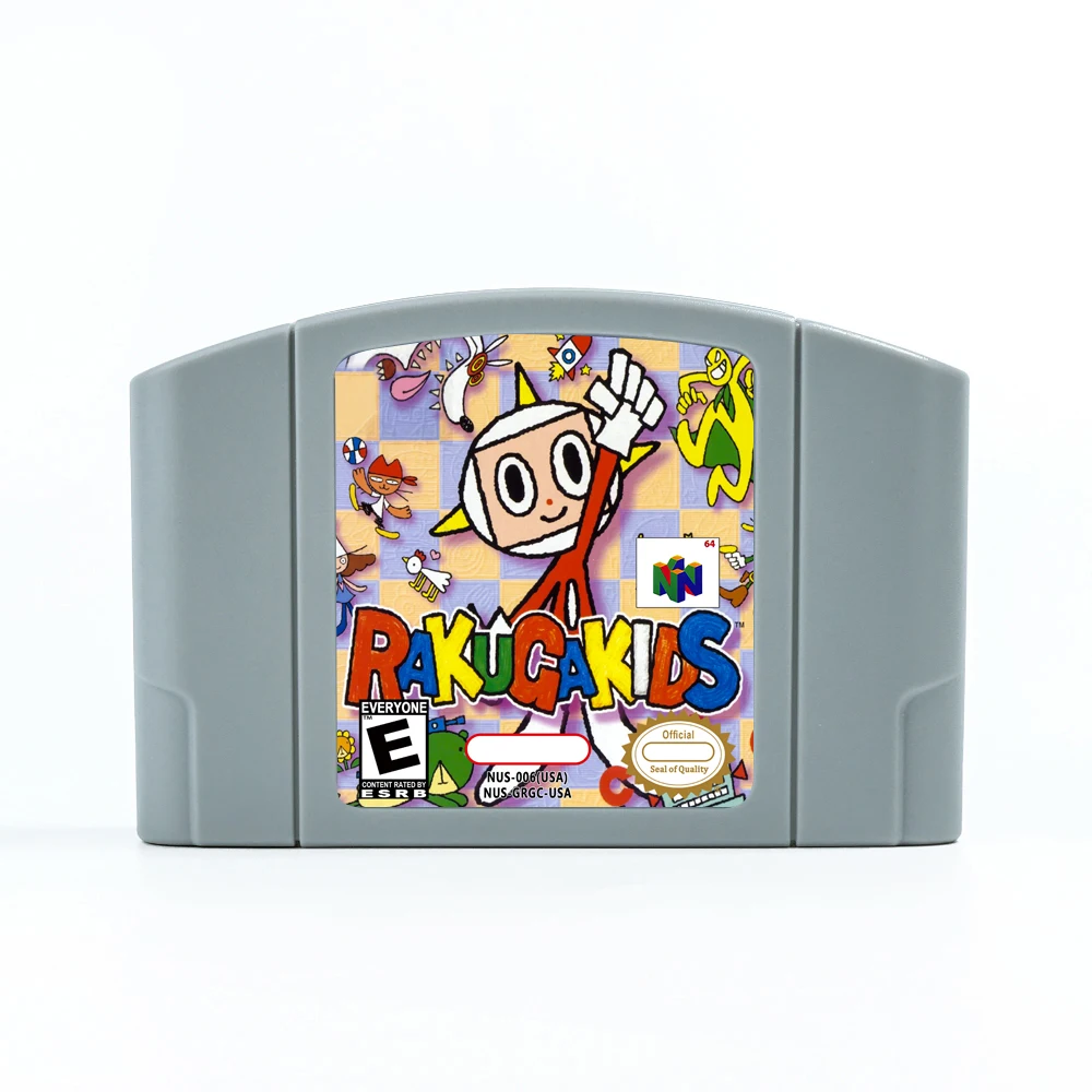 Rakuga-Kids-Japanese-Language-N64-Cartridge-USA-Game-Card-For-64bit ...