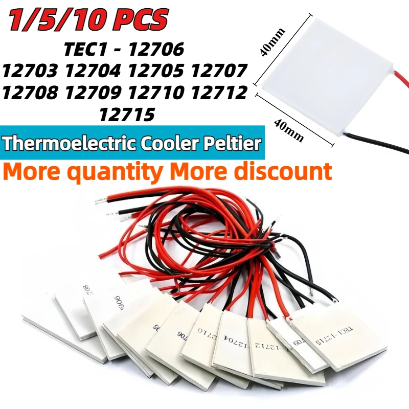 1-10PCS Thermoelectric Cooler Peltier TEC1 - 12706 12703 12704 12705 ...