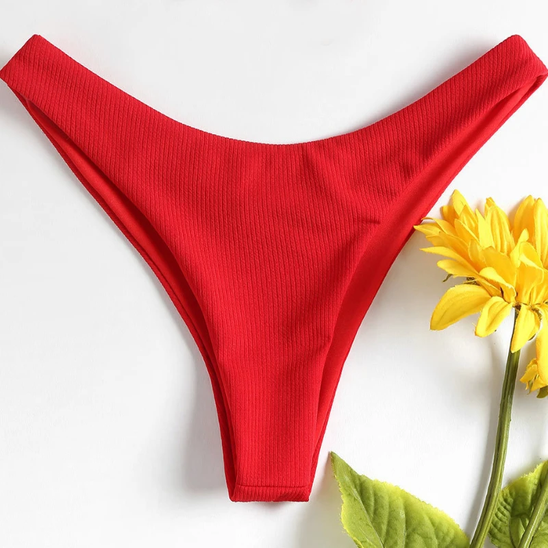 뜨거운 판매 여성 섹시한 하의 레드 탱가 수영복 비키니 수영복 건방진 끈 V 수영 트렁크, 브라질 수영복 수영 반바지|bano ...