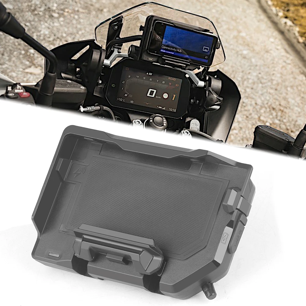 Motorcycle-Wireless-Charging-Phone-Holder-Navigation-Bracket-For ...