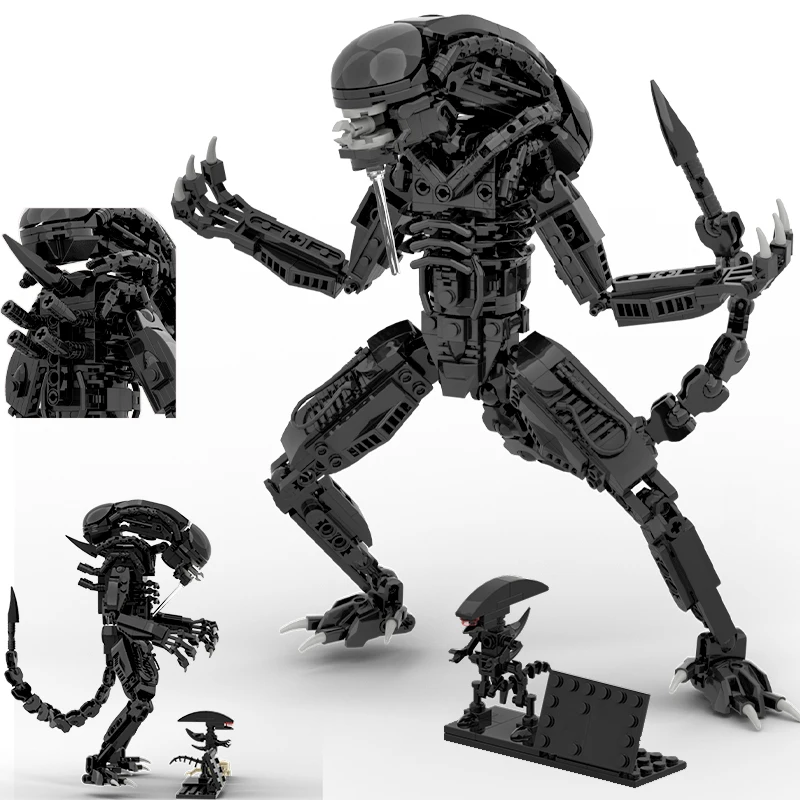 New-MOC-Aliens-Drooling-Monster-Building-Blocks-Xenomorph-Action-Figure ...