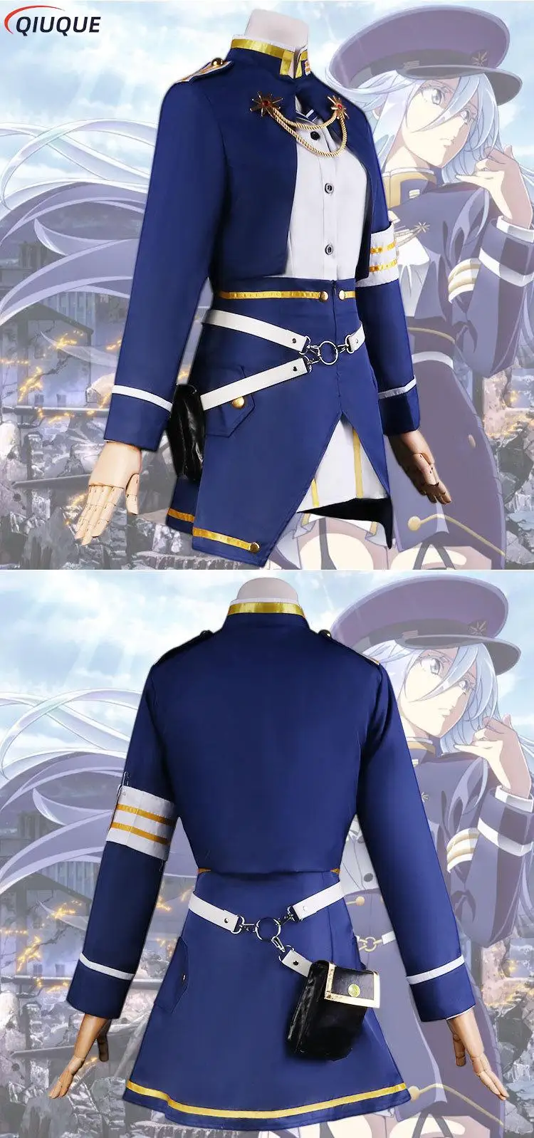 Anime 86 EightySix Vladilena Milize Cosplay Costume Military Uniforms ...