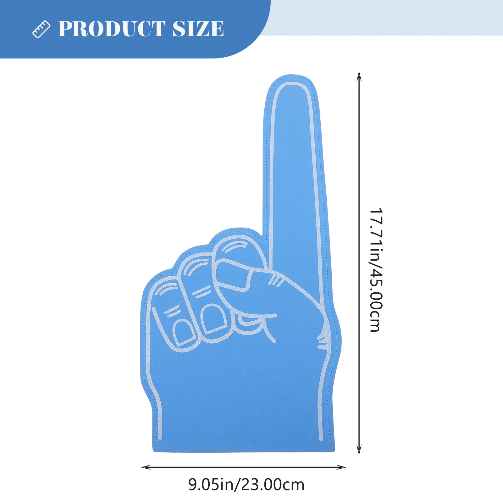 Blank White Foam Finger