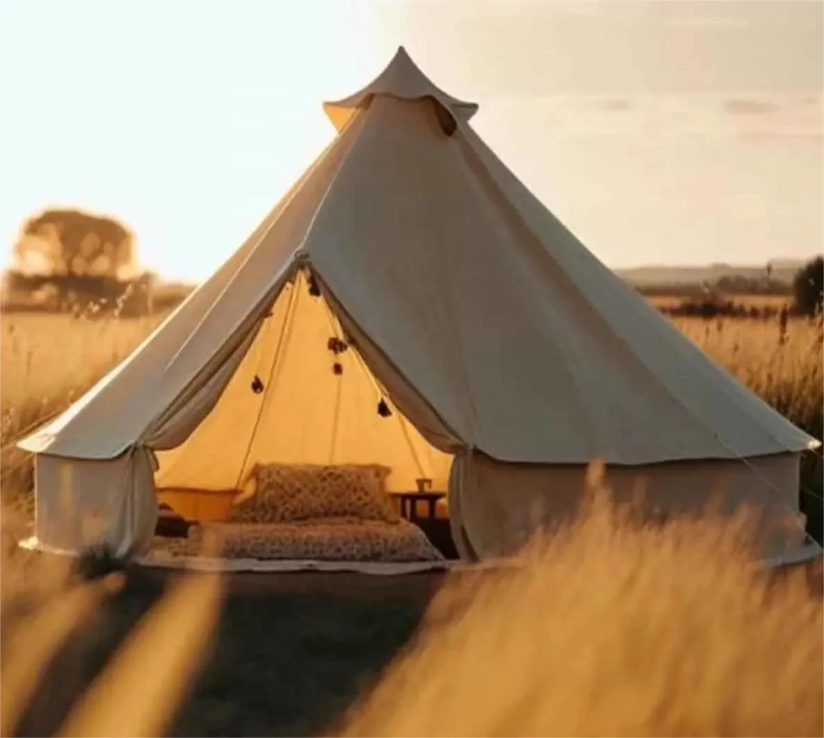 Luxury Outdoor 4 Season Waterproof Glamping Tent 3M/4M/5M/6M Cotton ...