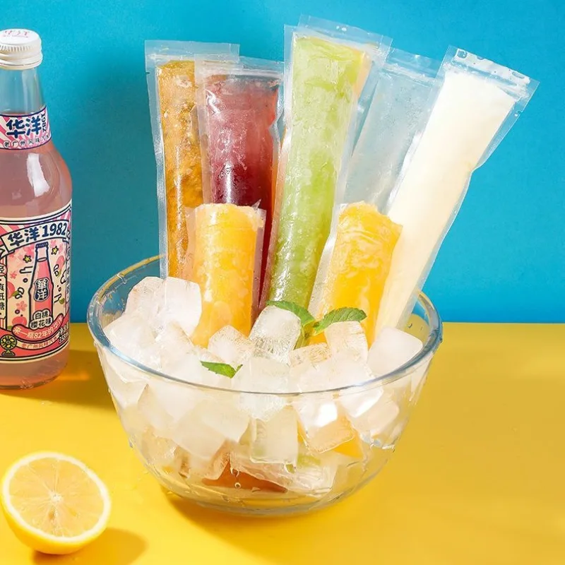 10-50-100pcs-Summer-Food-Grade-Disposable-Ice-Popsicle-Molds-Bags ...