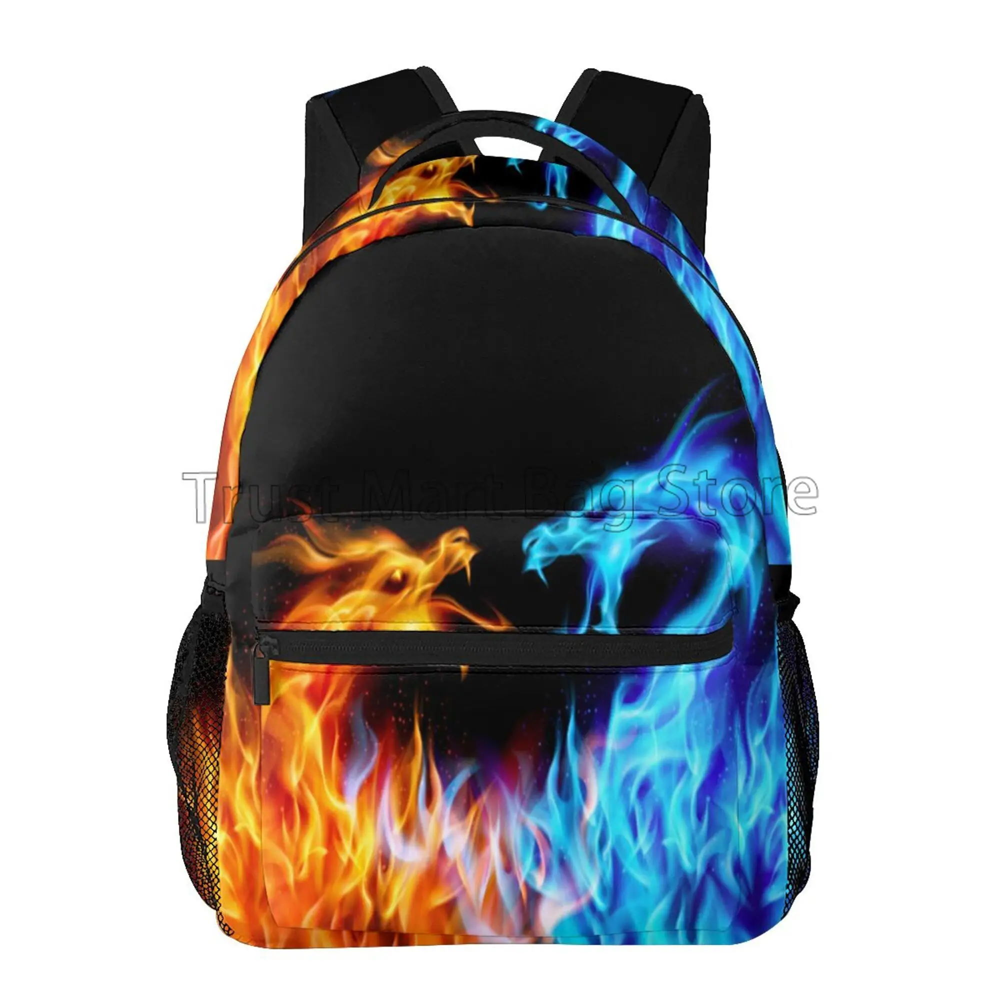 Red-Blue-Fire-Dragon-Backpack-for-Boys-Ages-4-12-Backpacks-Bookbag-for ...