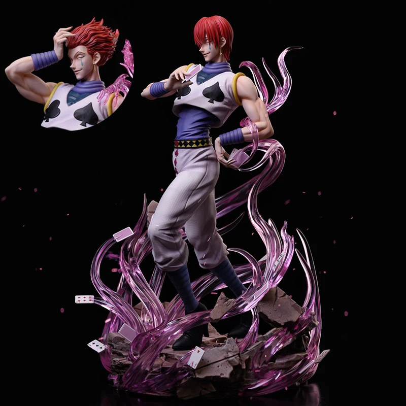 32cm Anime Hunter X Hunter Figure GK Hisoka with Replacement Head ...