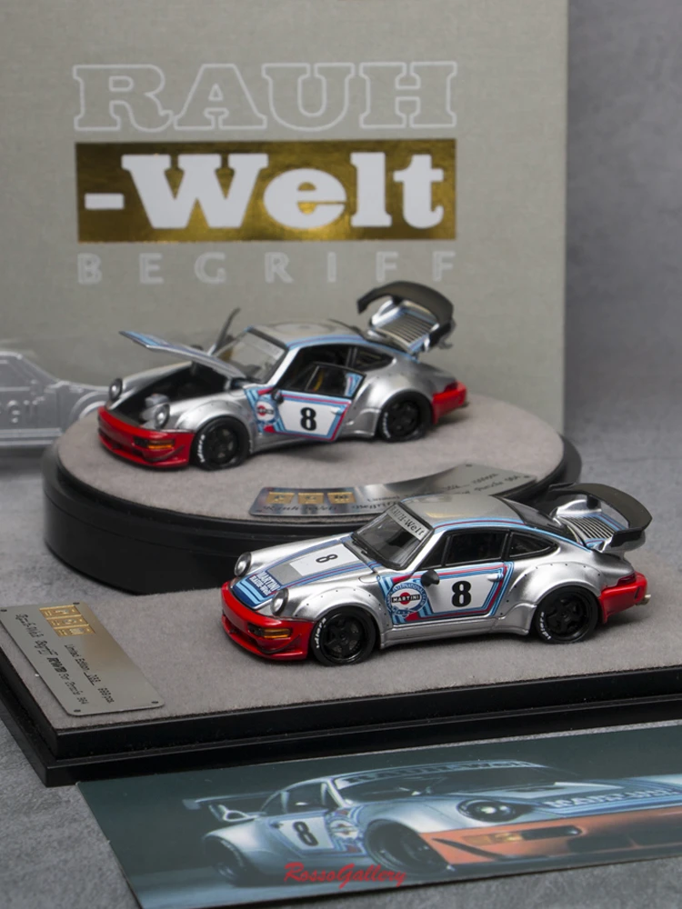 PGM RWB 911 964 마티니 코팅 RG 아키라 나카이, 1000 단위 한정, 전세계 수지 금속 정적 자동차 모델 장난감 ...