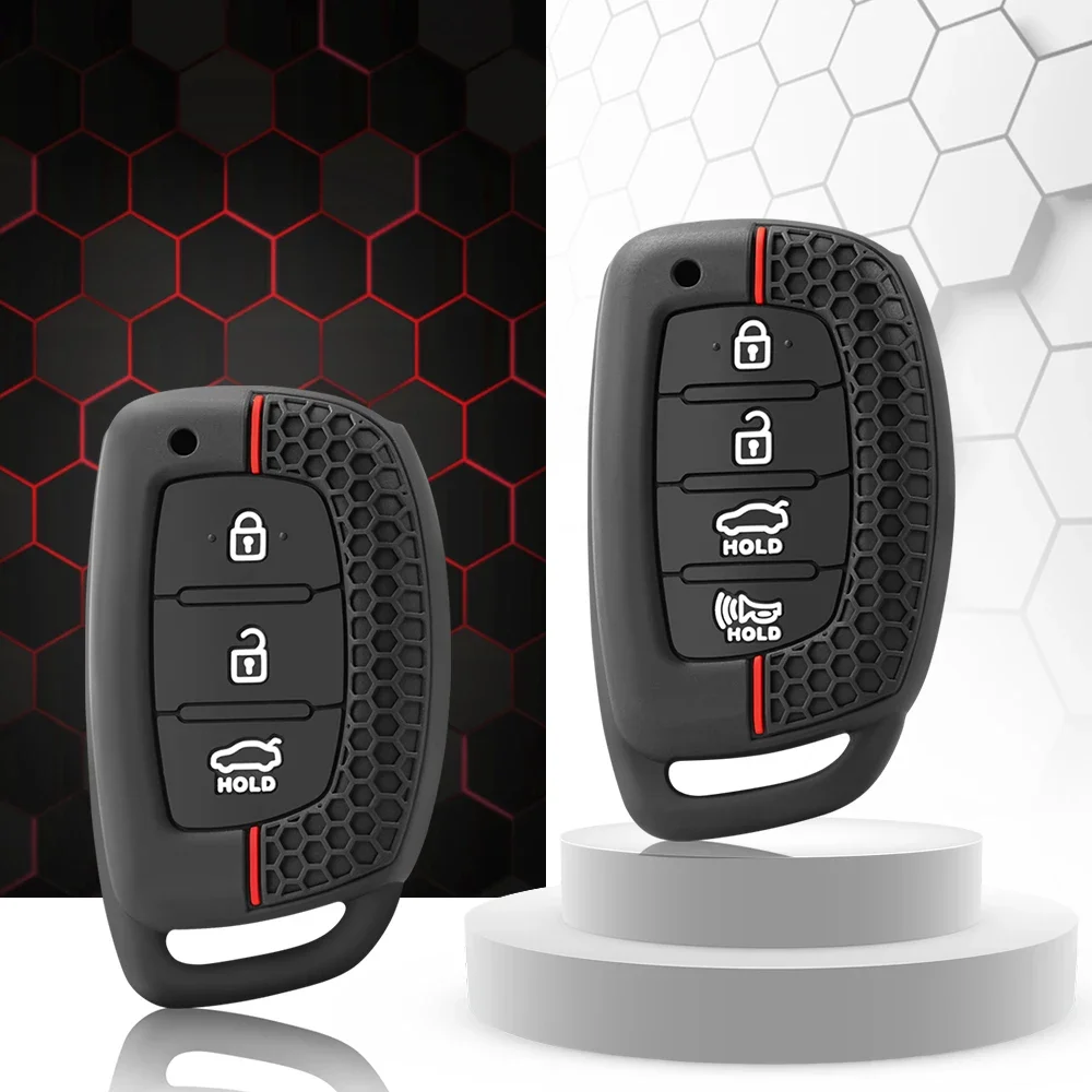 Silicone car key cover key case For Hyundai Tucson Santa Fe Rena Sonata Elantra Creta Ix35 Ix45 I10 I30 I40 Accessories AliExpress
