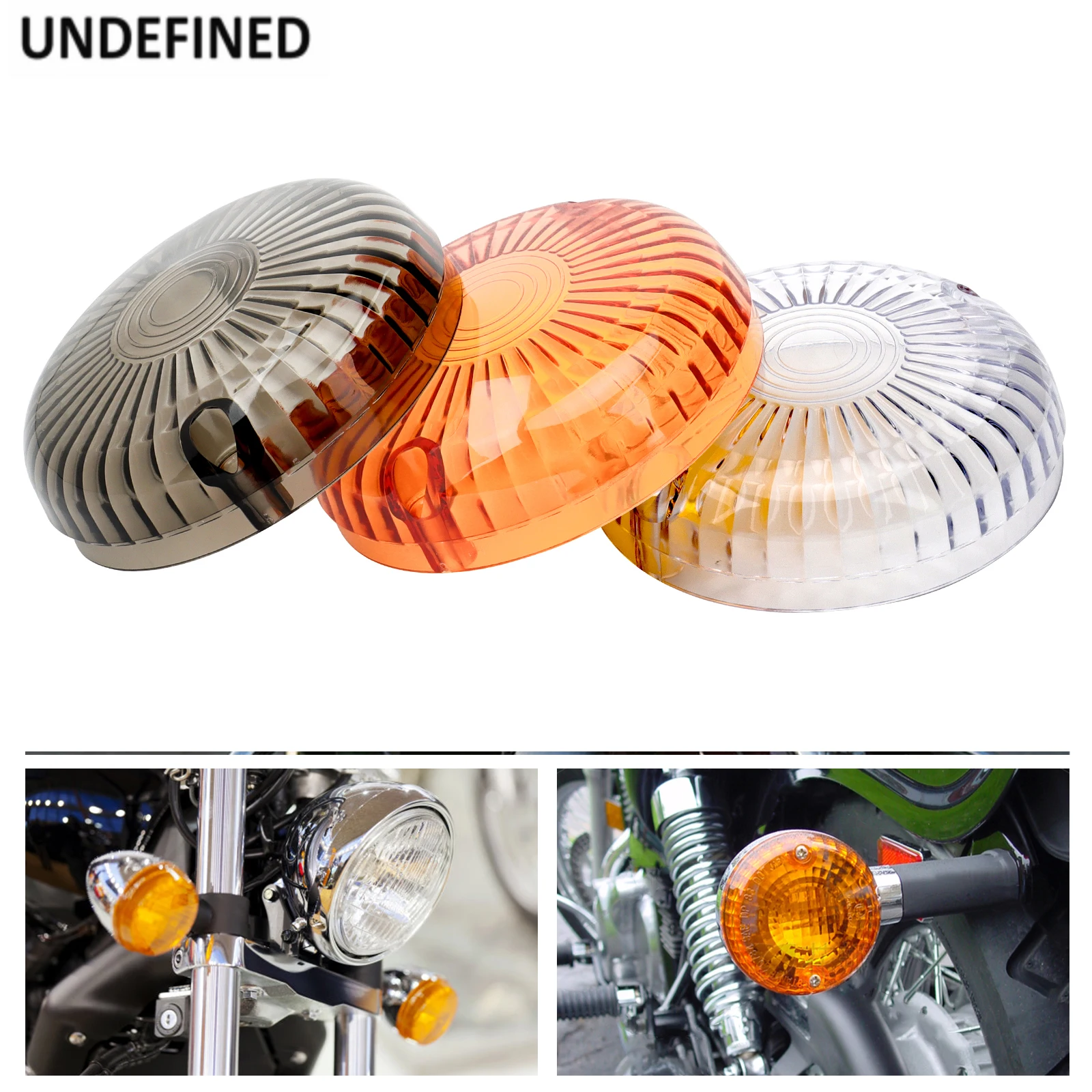 2Pcs-Motorcycle-Smoke-Clear-Turn-Signal-Light-Indicator-Lens-Cover-For ...