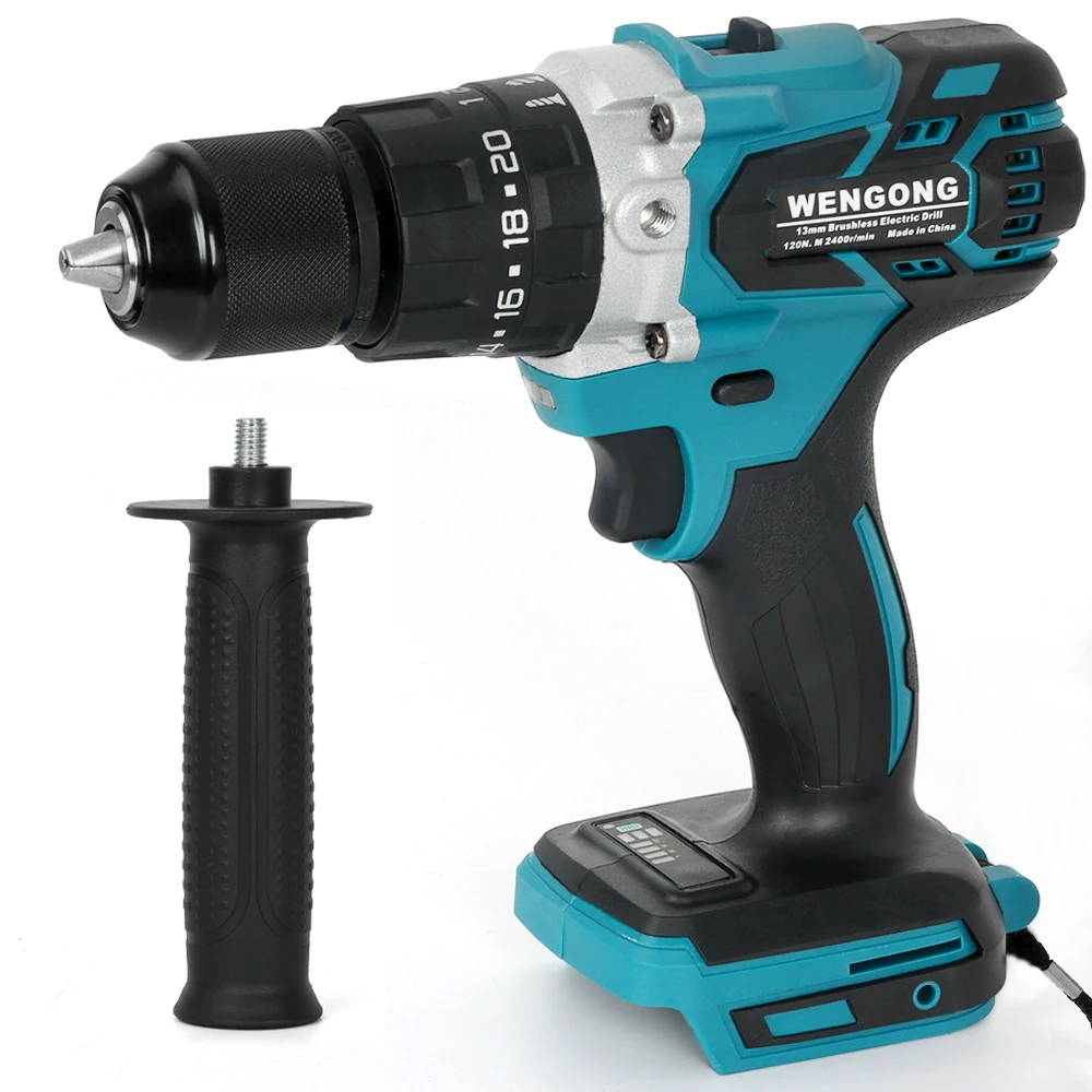 18v-13mm-Brushless-Impact-Drill-Cordless-Hammer-Drill-3-in-1-Electric ...