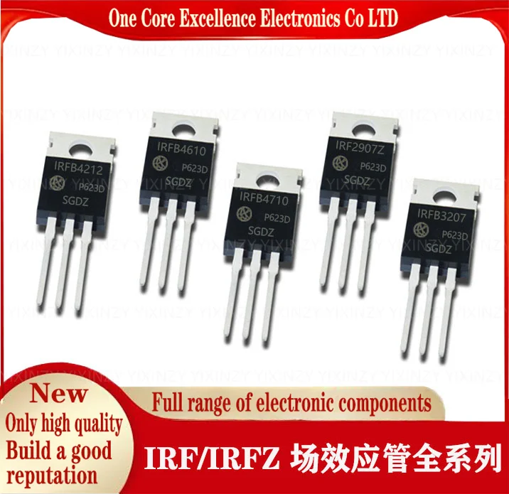 10PCS-IRFB4212-IRFB4610-IRFB4710-IRF2907Z-IRFB3207-TO220-MOSFET-FET ...