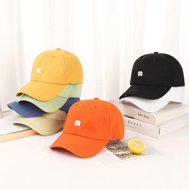 Hot-Baseball-Cap-M-Letter-Embroidered-Peaked-Caps-Men-s-All-match ...