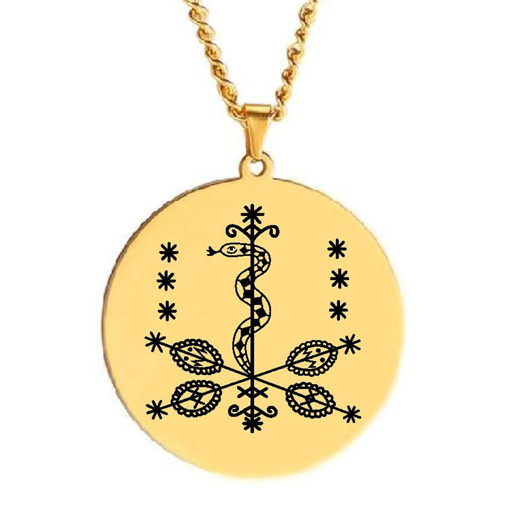 HLSS331 Ti Jean Petro Voodoo Veve Symbols Sigil Charm Jewelry Vodou Lwa ...