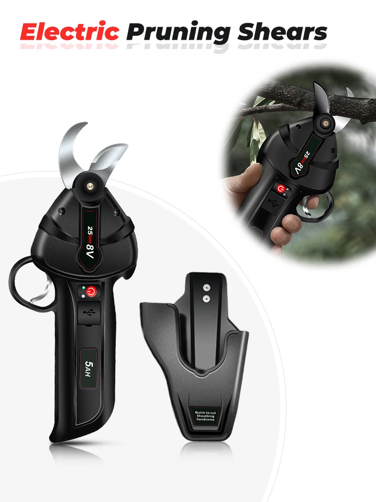 Electric-Pruning-Clipper-25mm-8V-Lithium-ion-Professional-Cordless ...