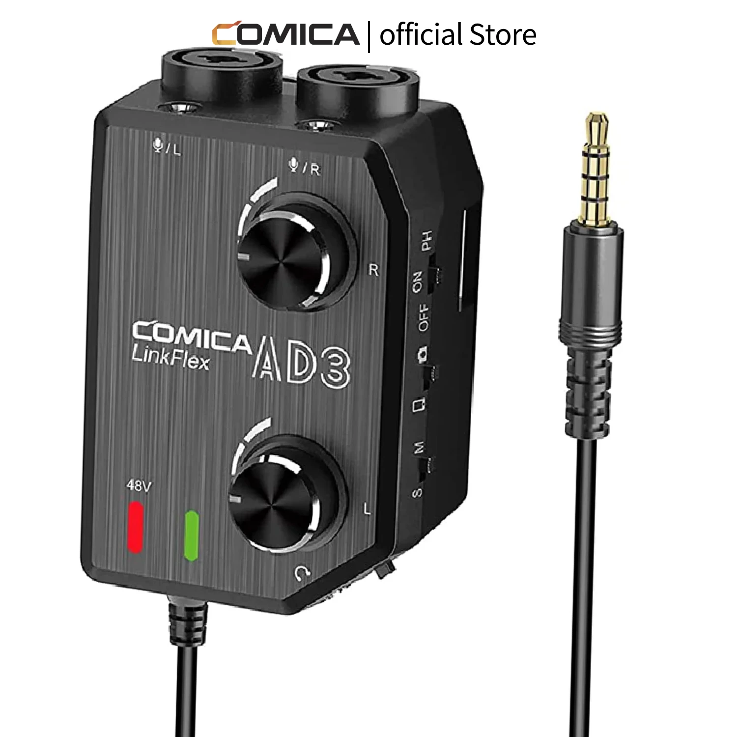 COMICA-LINKFLEX-AD3-2-Channel-Microphone-Audio-Mixer-Preamp-with ...