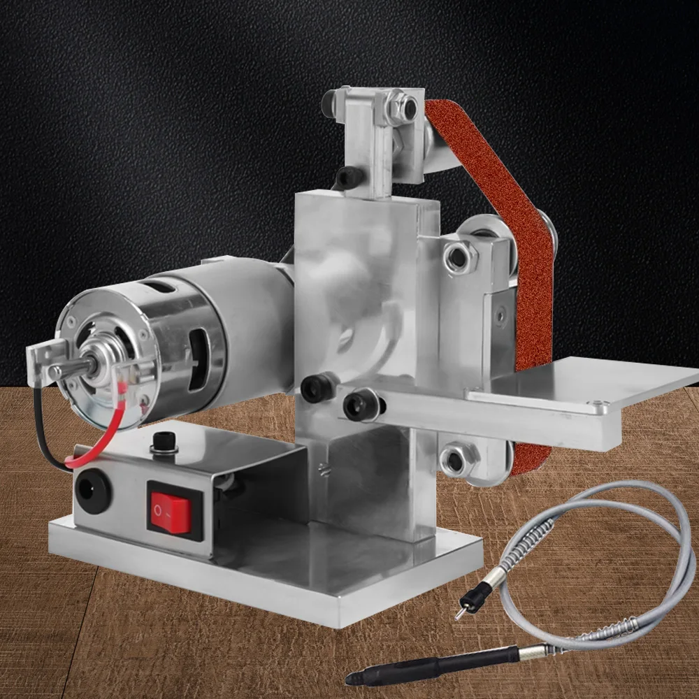 Mini Electric Belt Sander Polishing Grinding Machine Cutter Edges ...