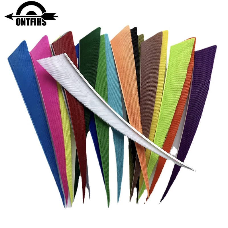 50-Pcs-ONTFIHS-Arrow-Feather-5inch-Natural-Turkey-Arrows-Feathers ...