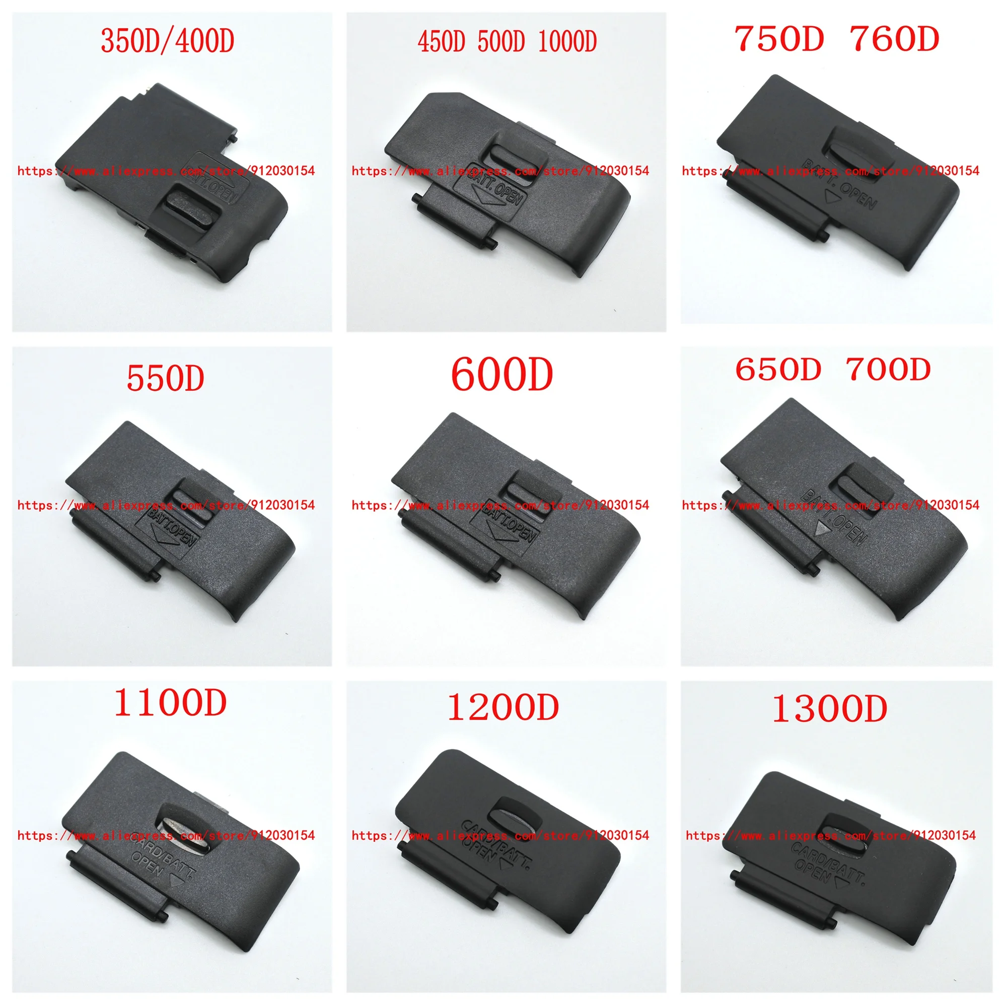 NEW-Battery-Cover-Door-For-CANON-EOS-550D-600D-650D-700D-750D-760D-350D ...