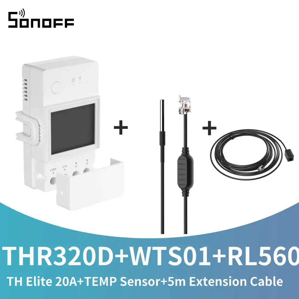 16-20A-SONOFF-TH-Elite-sakelar-pengontrol-Monitor-kelembaban-suhu-Wifi ...