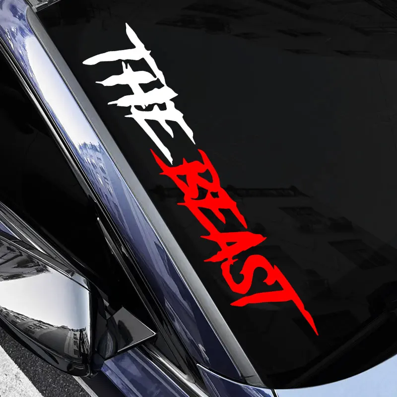 1PC THE BEAST Car Stickers Waterproof for DIY Auto Front Windshield ...