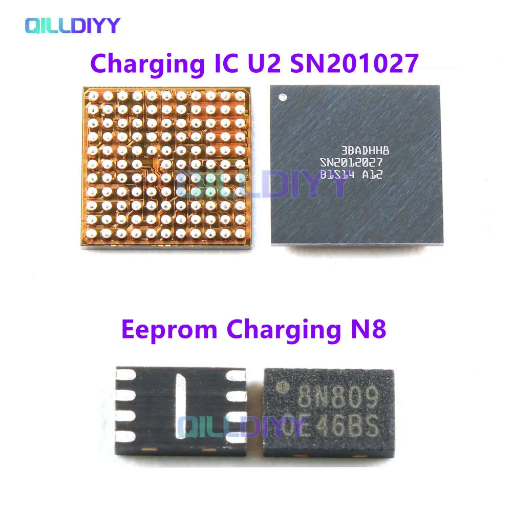 1-5Pcs U2 SN2012027 +8N( Q4EE) Eeprom Charging IC Set For iPhone 15 16 ...