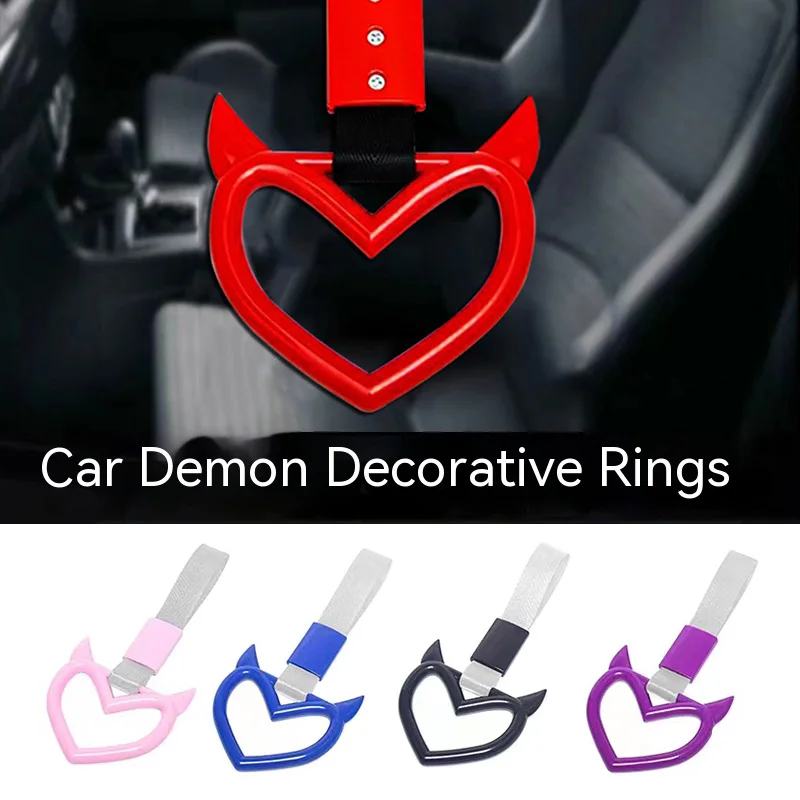 JDM-Creative-Devil-loveTsurikawa-Ring-Heart-Car-Accessories-Trailer ...