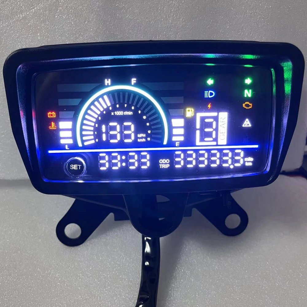 For Honda CG125 CG150 XF150 Motorcycle Speedometer Tachometer LED ...