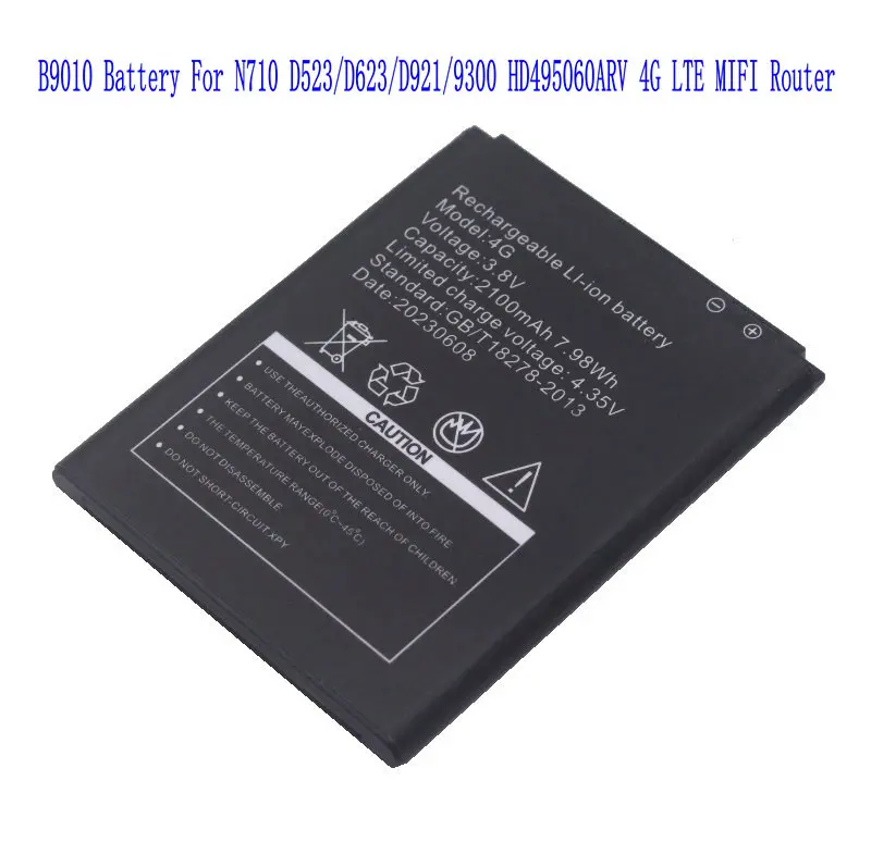 1x 2100mAh B9010 Battery For Tenda MTC 8723FT MTS 8723 FT 4G LTE WiFi ...