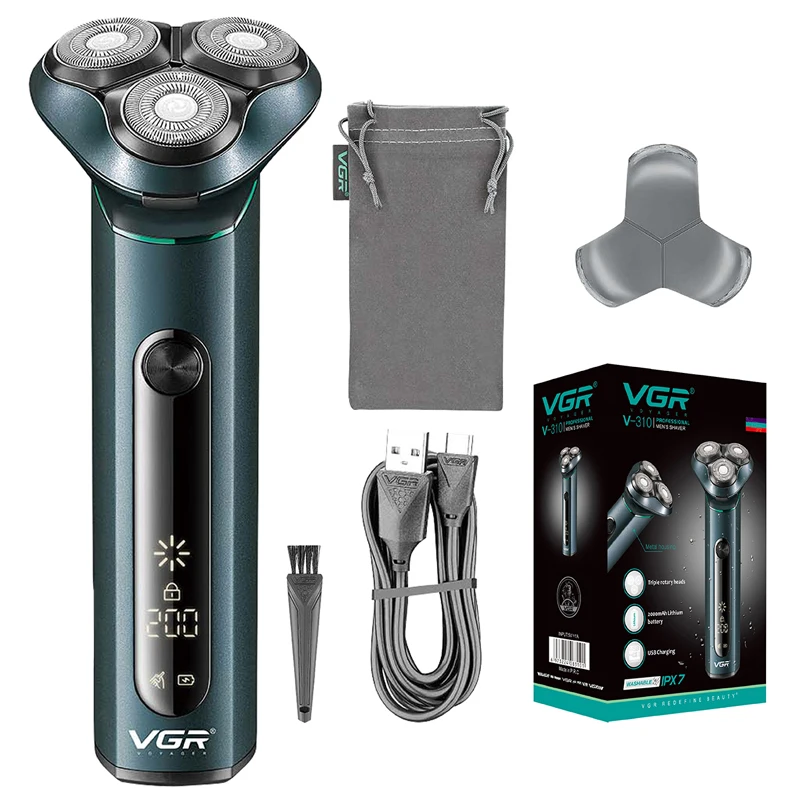 VGR-Metal-Housing-3D-Floating-Rotary-Electric-Shaver-for-Men-Waterproof ...