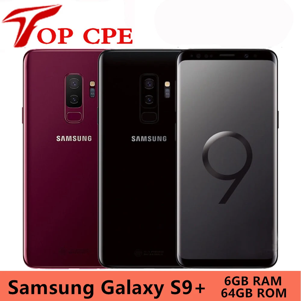 삼성 갤럭시 S9 플러스 S9 + G965U G965F 오리지널 잠금 해제 LTE 휴대폰, 옥타 코어 6.2 "듀얼 12MP ...