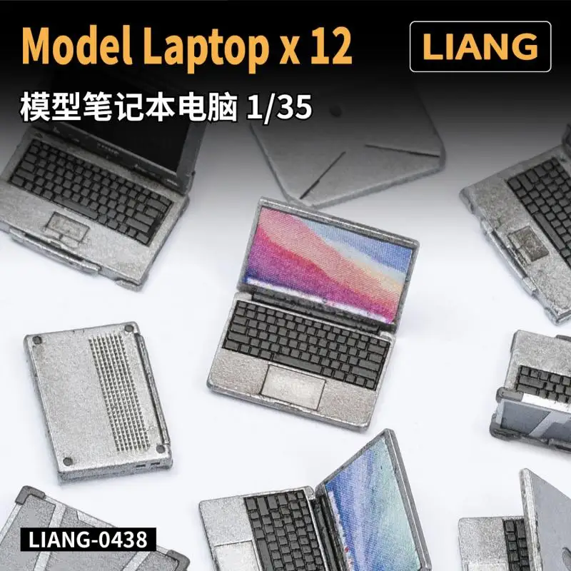 LIANG-Model-0439-3D-Print-Model-Laptop-x-12pcs-For-1-35-Scale-Model ...