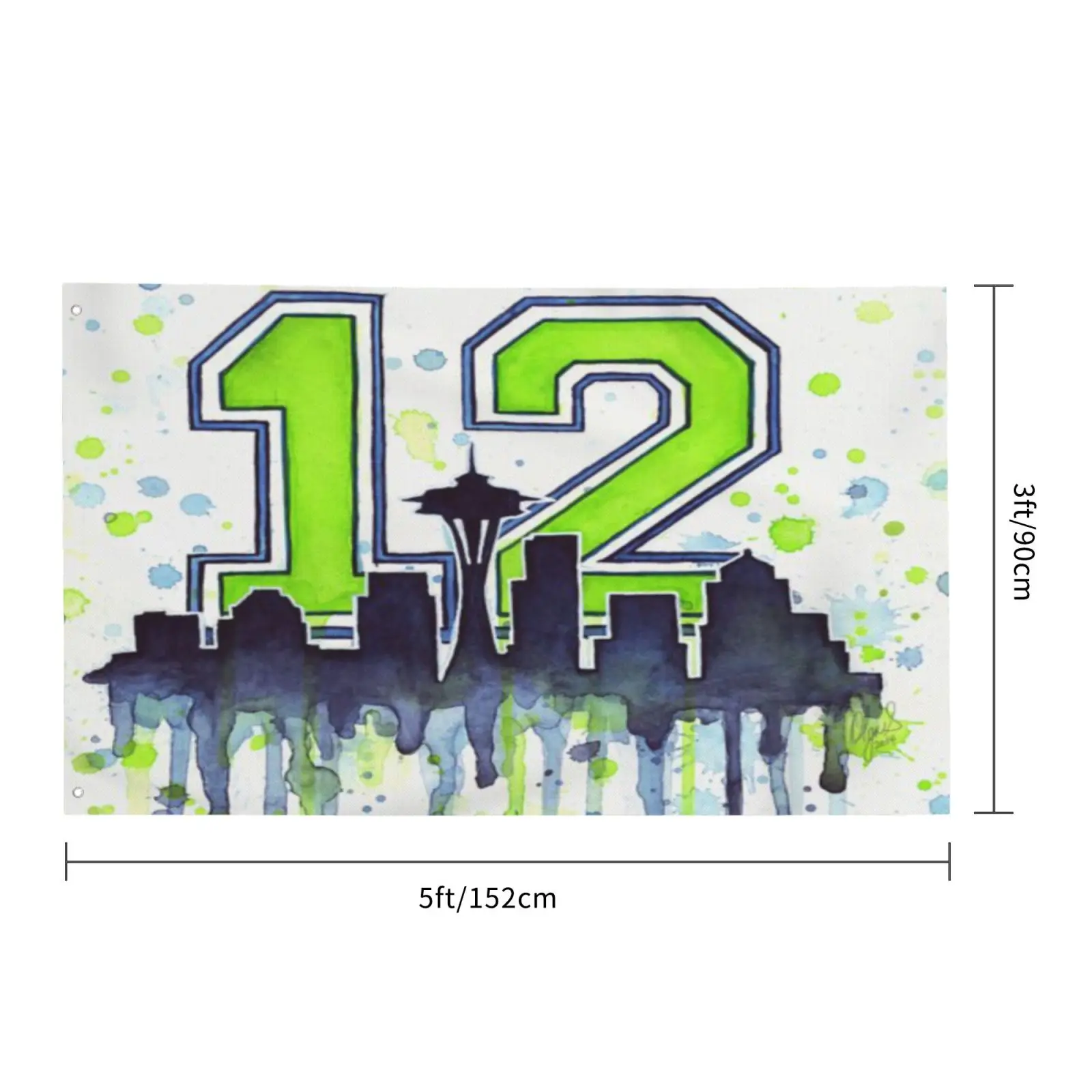 Seahawks 12 Man Flag