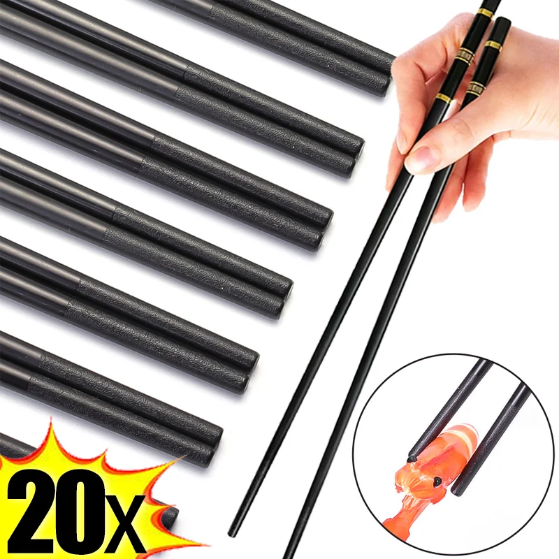 Metal-Alloy-Chinese-Chopstick-Reusable-Non-slip-Sushi-Food-Chop-Sticks ...
