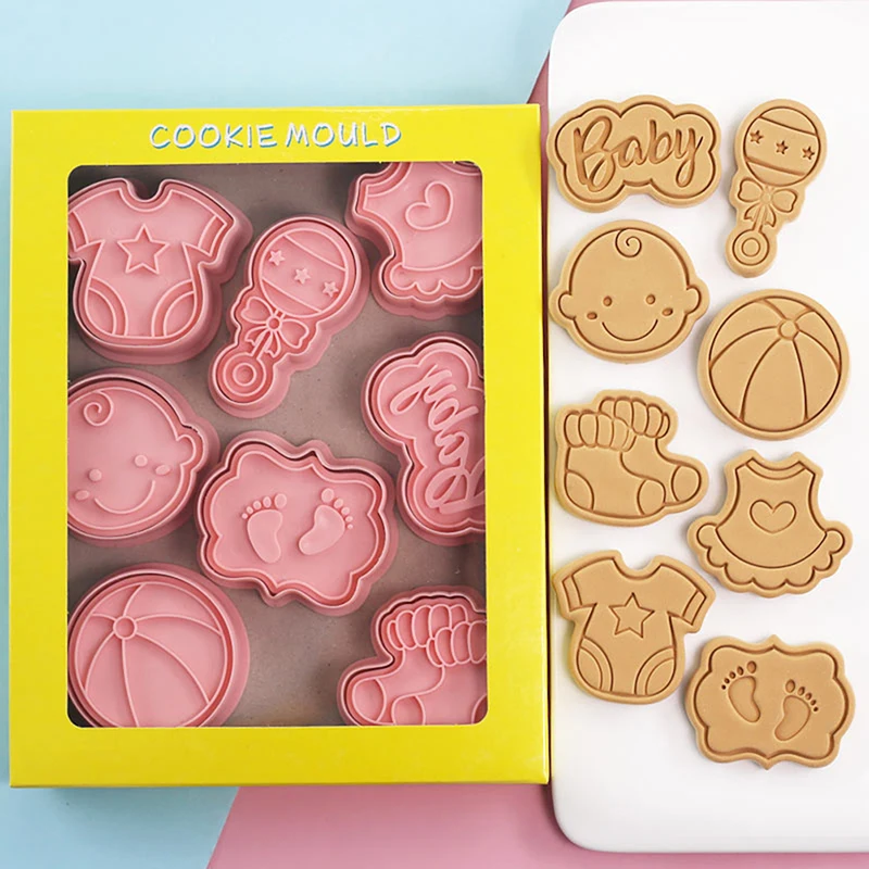 8-Pcs-Set-DIY-Baby-Cartoon-Biscuit-Mould-Cookie-Cutter-3D-Biscuits-Mold ...