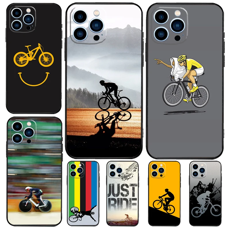 Cycling Bike Phone Case For iPhone 15 16 14 13 12 11 Pro Max Mini Plus ...