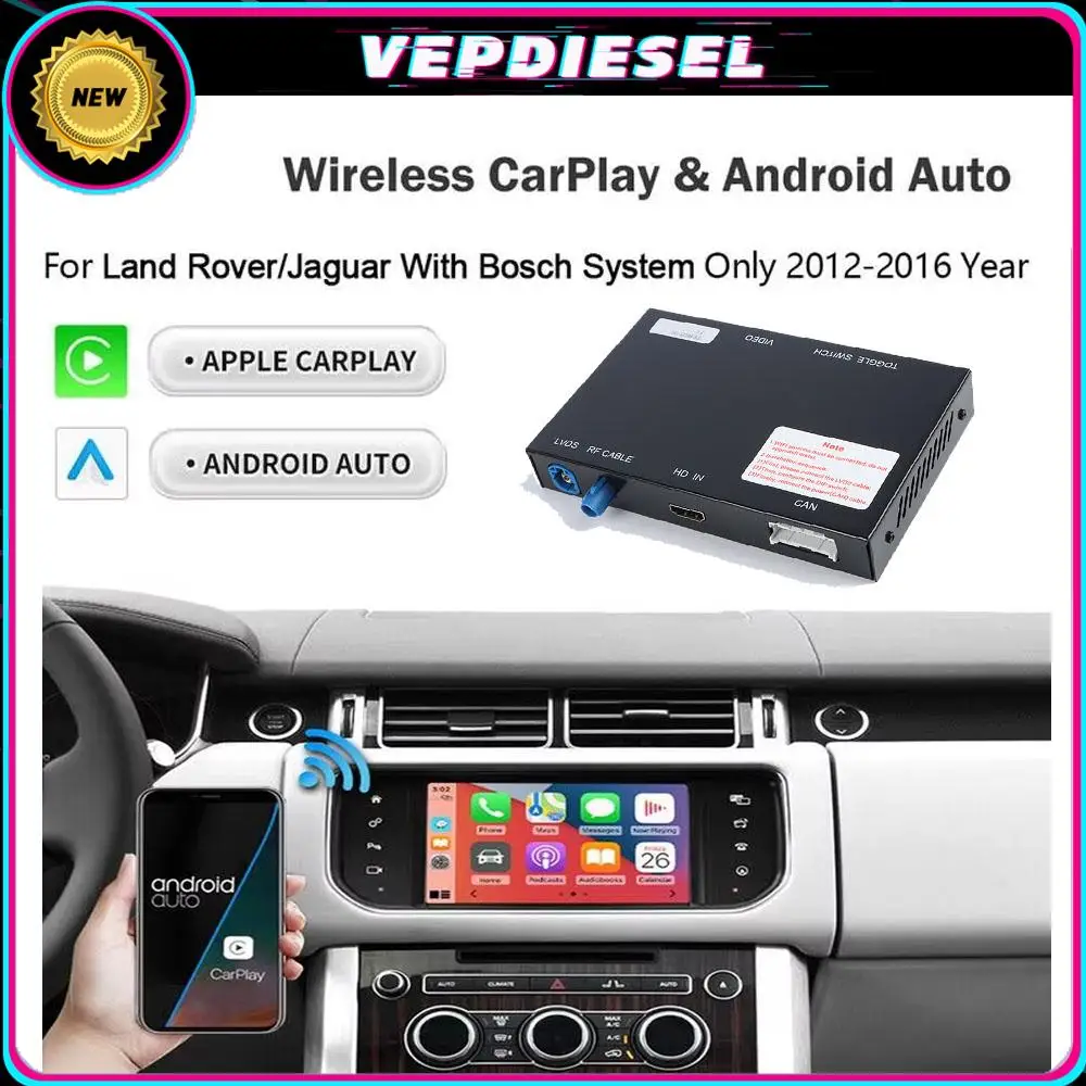 Wireless-CarPlay-Interface-Android-Auto-IOS-AirPlay-Mirror-Link-For-Land-Rover-Grand-Evoque ...