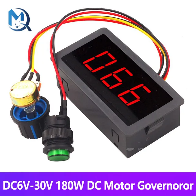 DC 6V 12V 24V Adjustable PWM DC Motor Speed Controller CCM5D Digital Display Regulator LED Motor ...