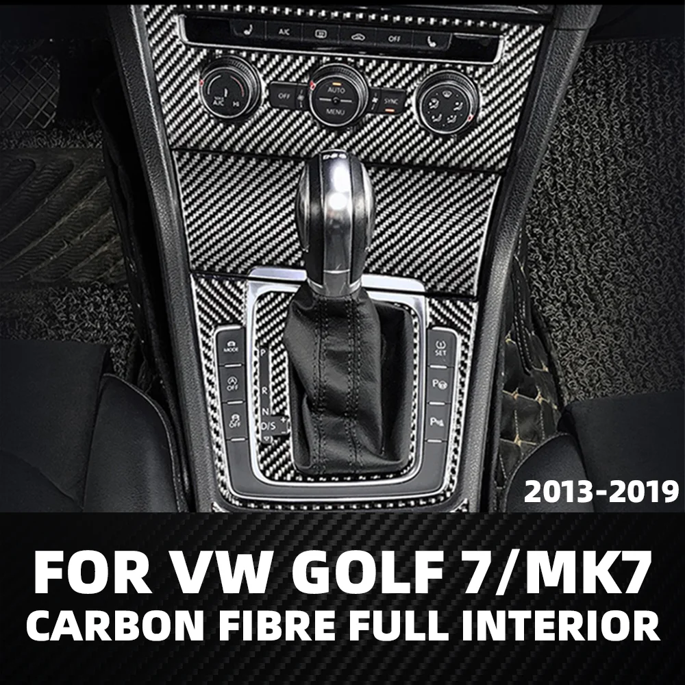 For-VW-Golf-7-GTI-R-GTE-GTD-MK7-2013-2019-Carbon-Fiber-Accessories-Car ...