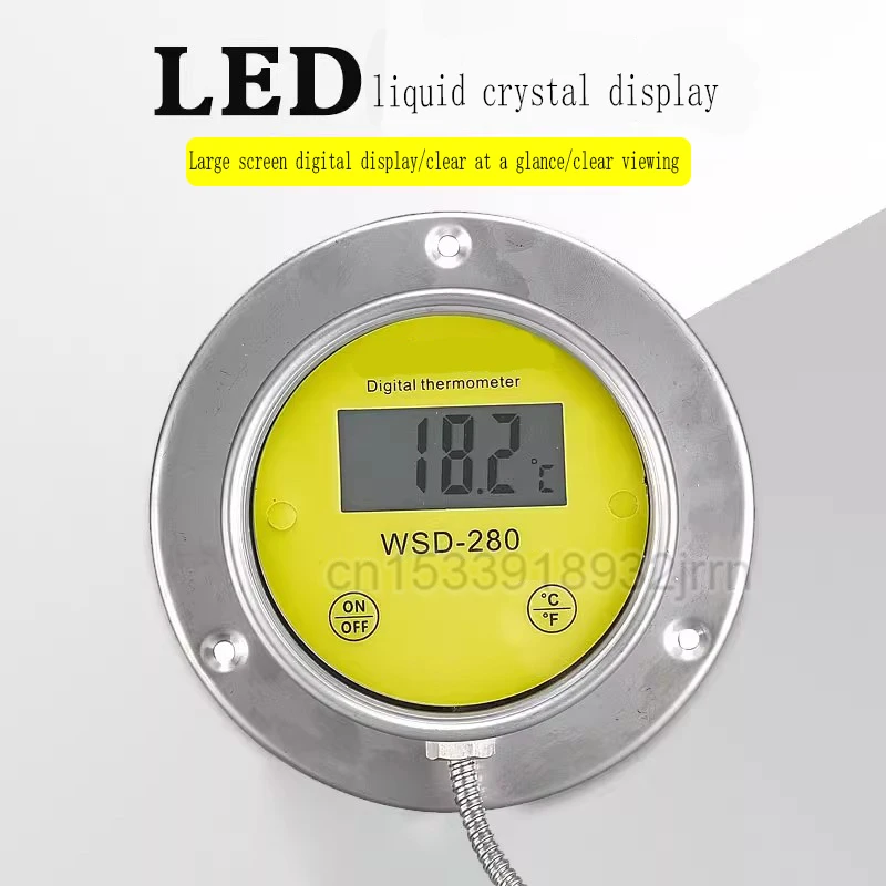 Digital Thermometer With Probe Boiler Steam Thermometer High Precision ...